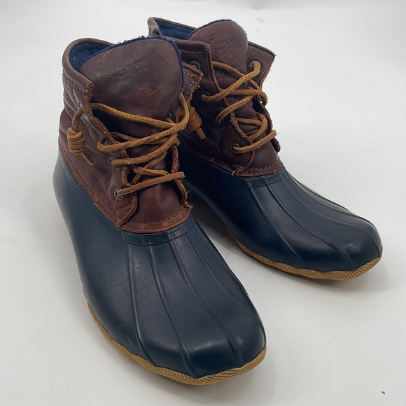 Sperry | Shoes | Sperry Womens Saltwater Duck Boot Waterproof Leather ...